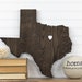 Connecticut State Shape Wood Sign Cutout Wall Art. Modern Rustic ...