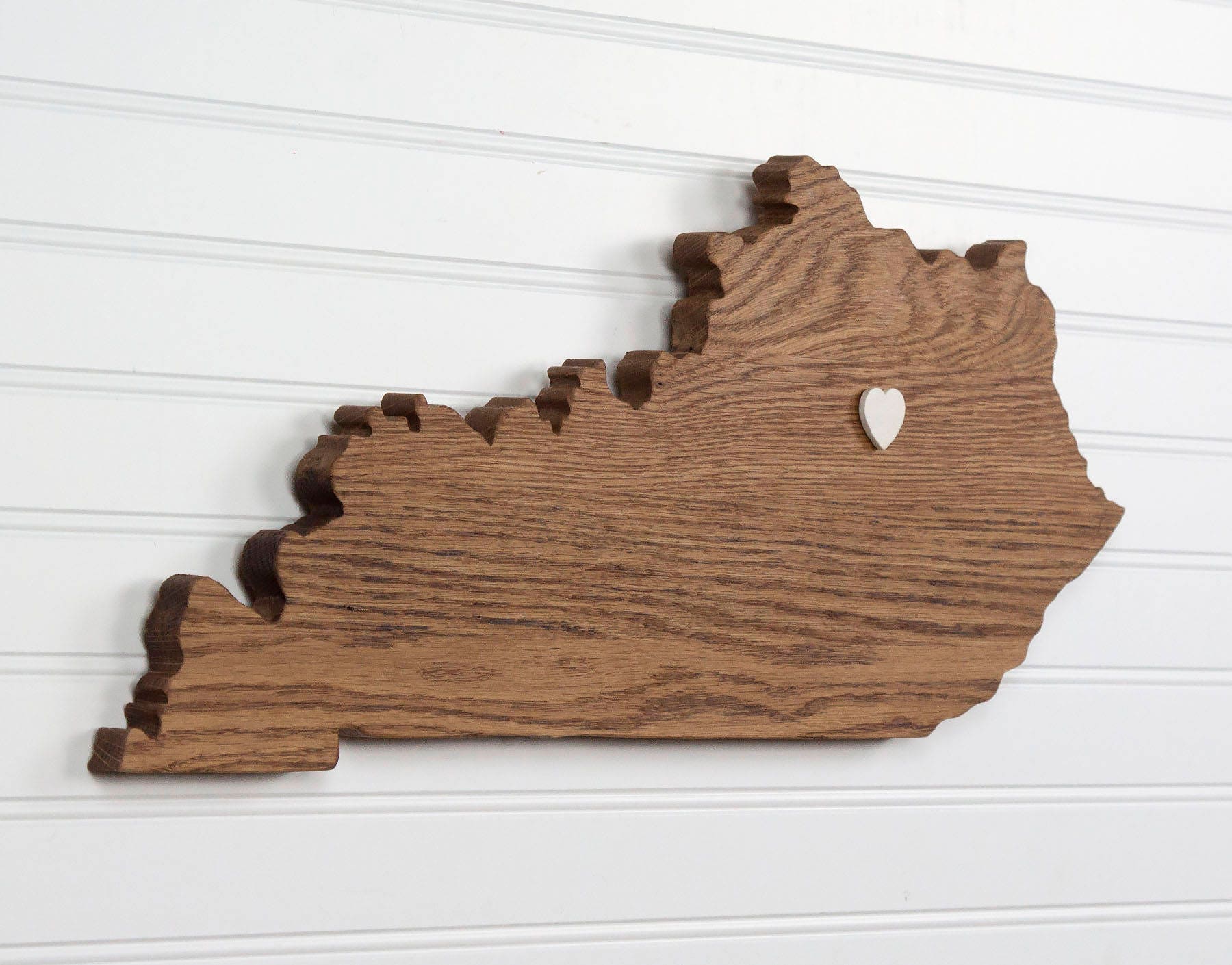 Kentucky State Shape Wood Sign Cutout Wall Art. Modern Rustic | Etsy