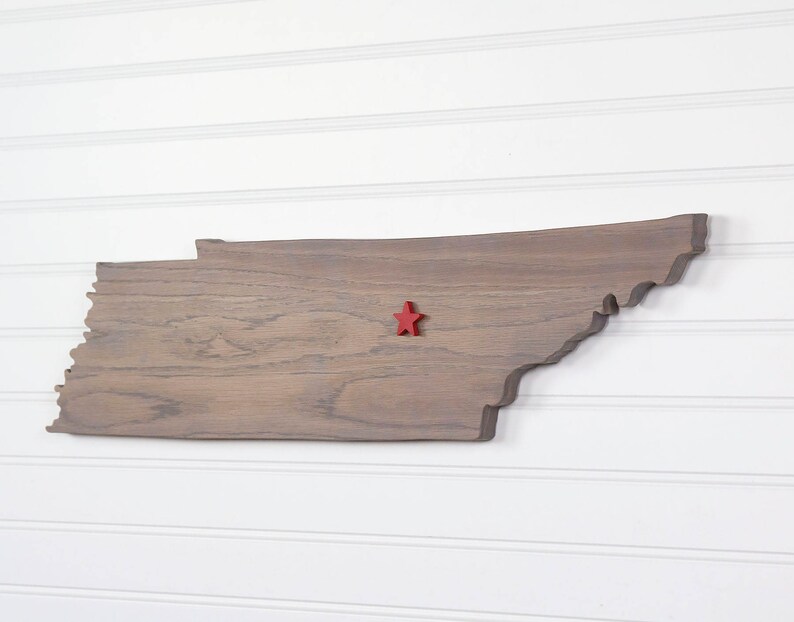 Tennessee State Shape Wood Sign Cutout Wall Art. Modern Rustic | Etsy
