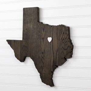 Texas State Shape Wood Sign Cutout Wall Art. Modern Rustic, Farmhouse ...