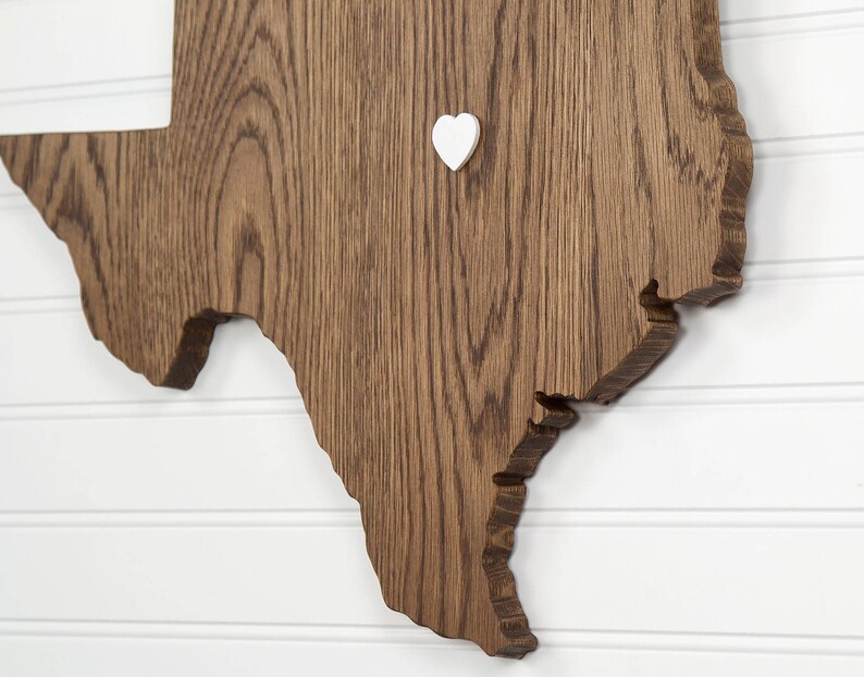 Texas State Shape Wood Sign Cutout Wall Art. Modern Rustic | Etsy