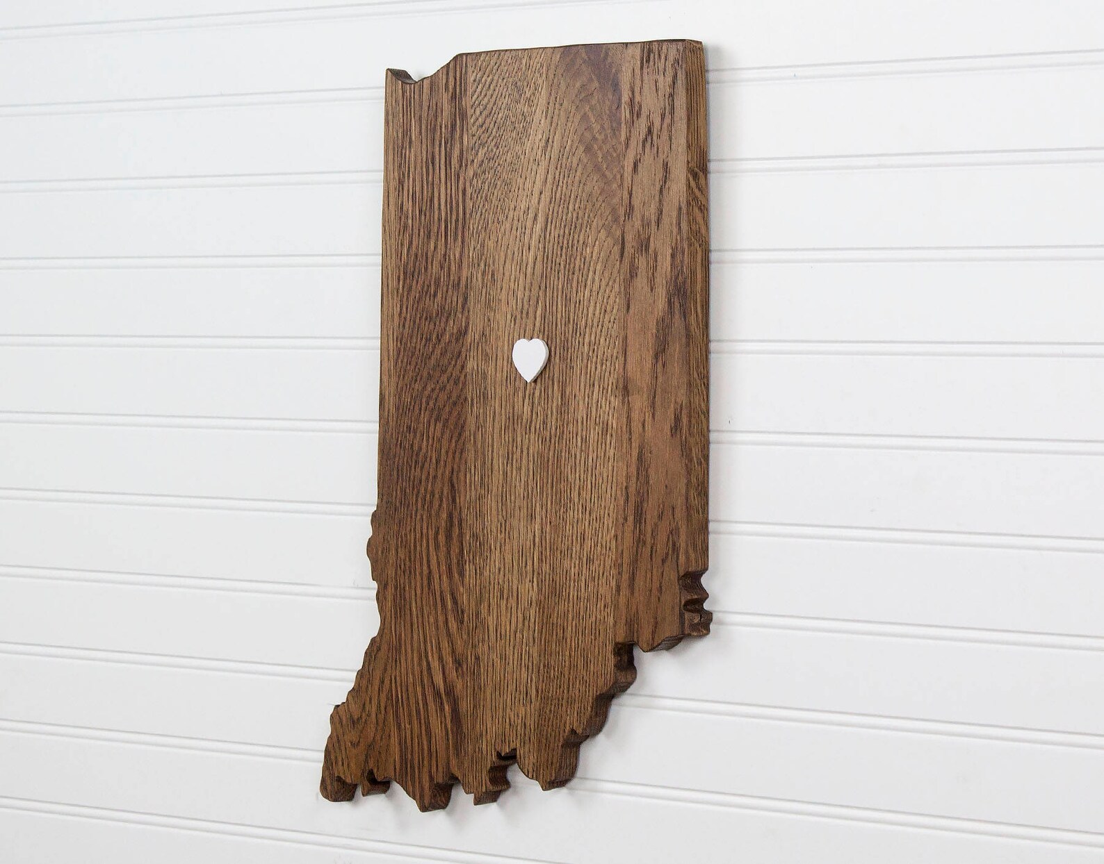 Indiana State Shape Wood Sign Cutout Wall Art. Modern Rustic - Etsy