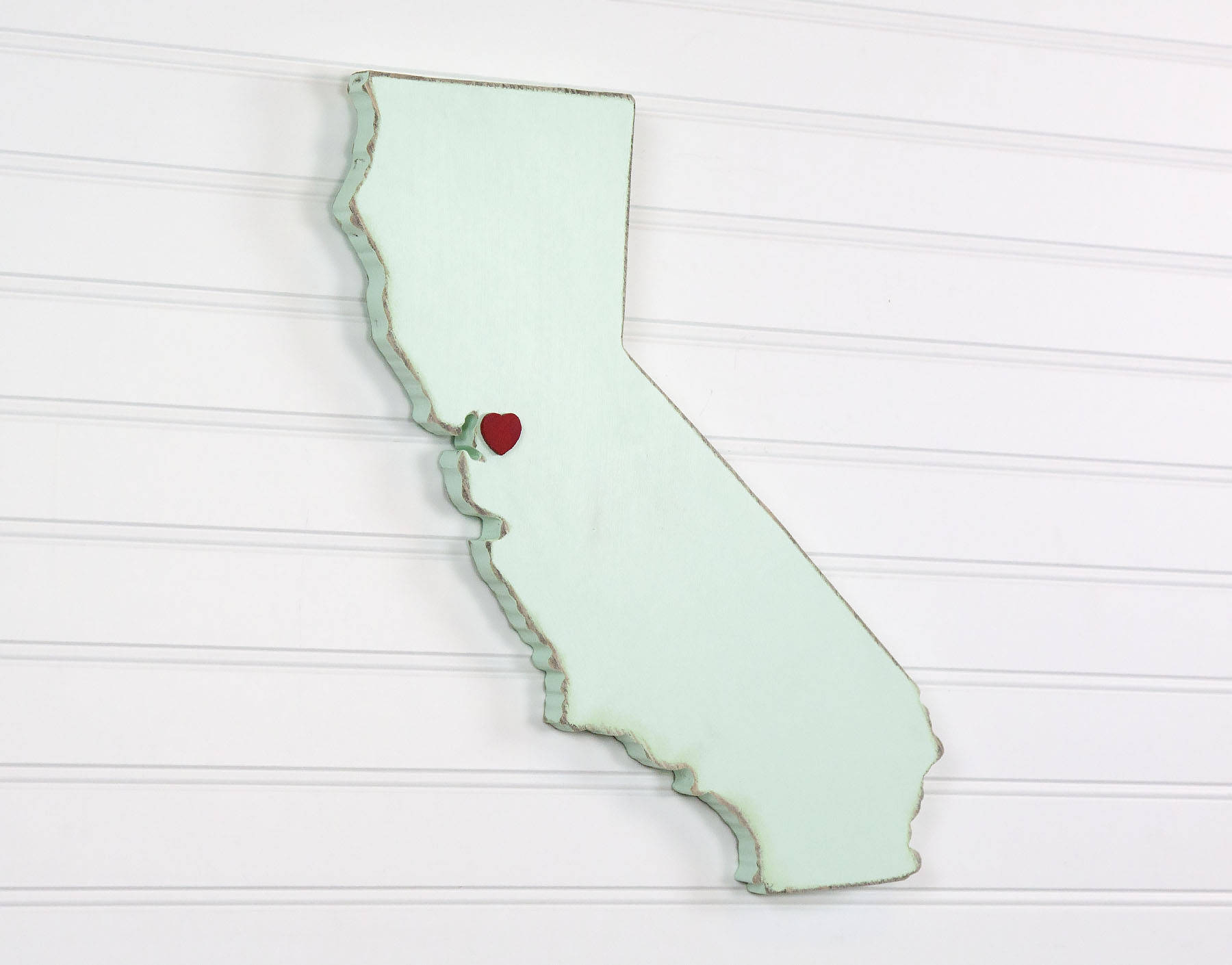 California Home State Wood Sign Cutout Silhouette Wall Art Personalized ...