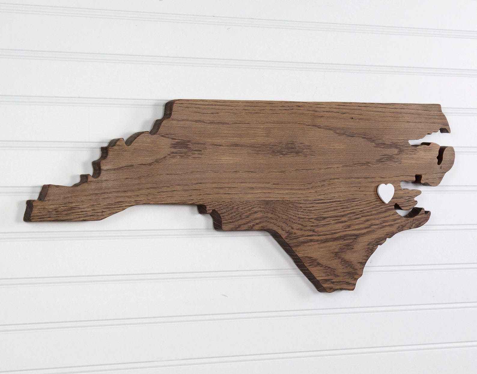 North Carolina State Shape Wood Sign Cutout Wall Art. Modern Rustic ...