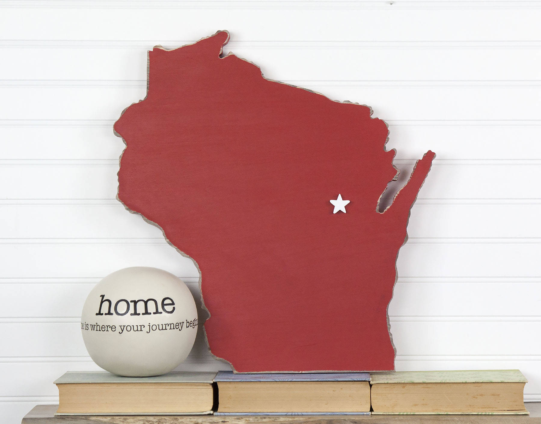 Wisconsin Home State Wood Sign Cutout Silhouette Wall Art | Etsy