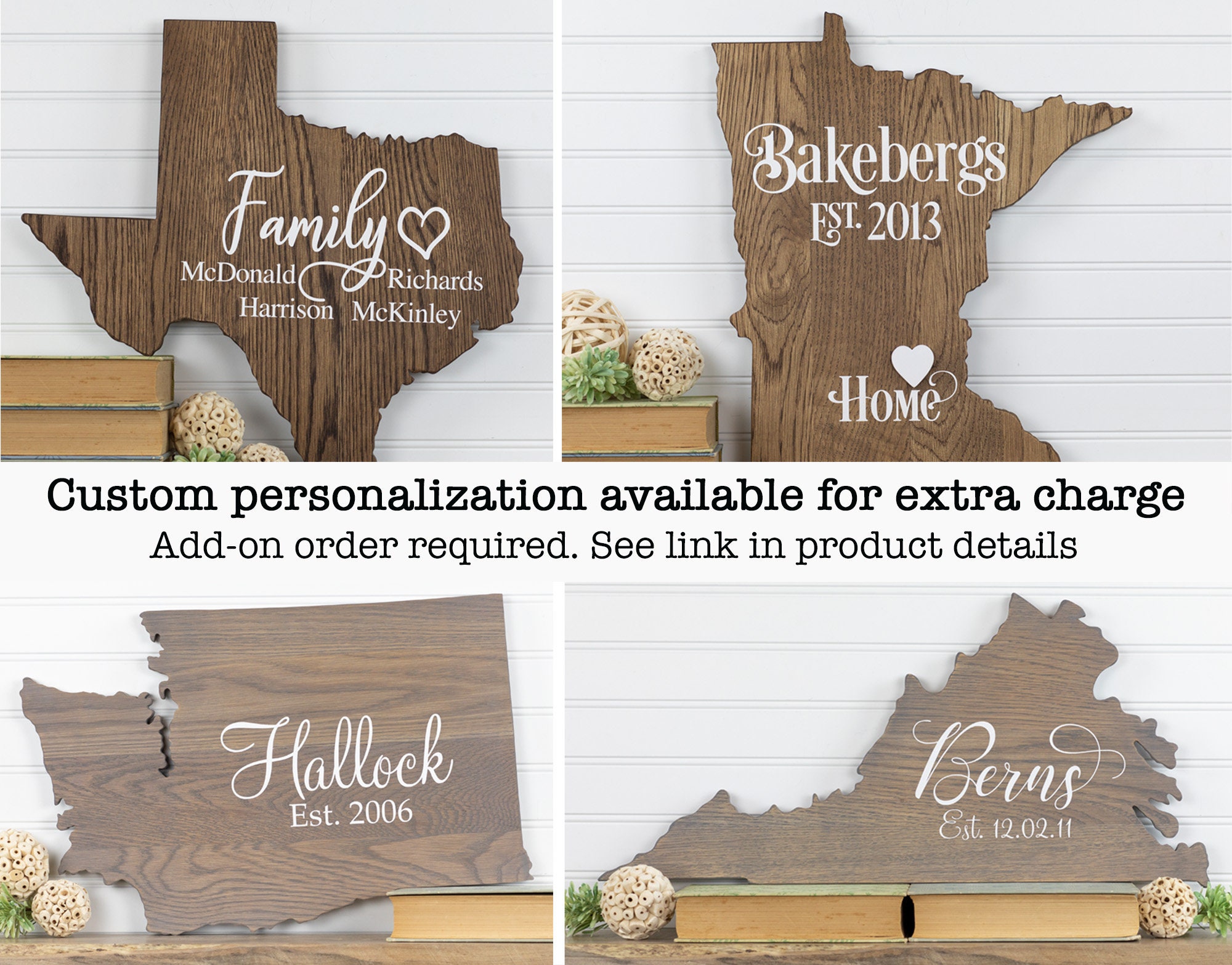 North Carolina State Shape Wood Sign Cutout Wall Art. Modern | Etsy
