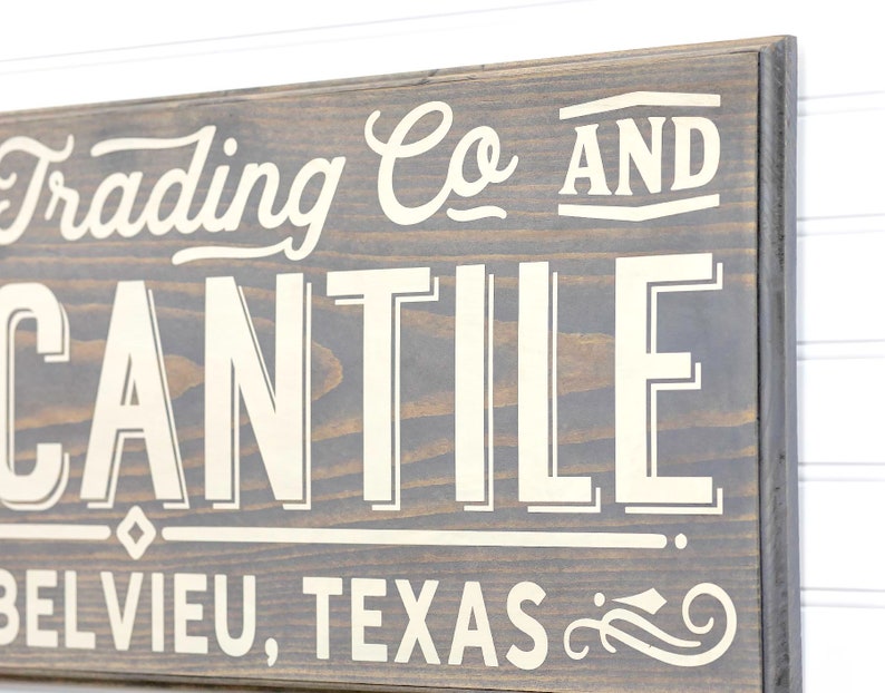 Personalized Mercantile Trading Company Farmhouse Retro Style | Etsy