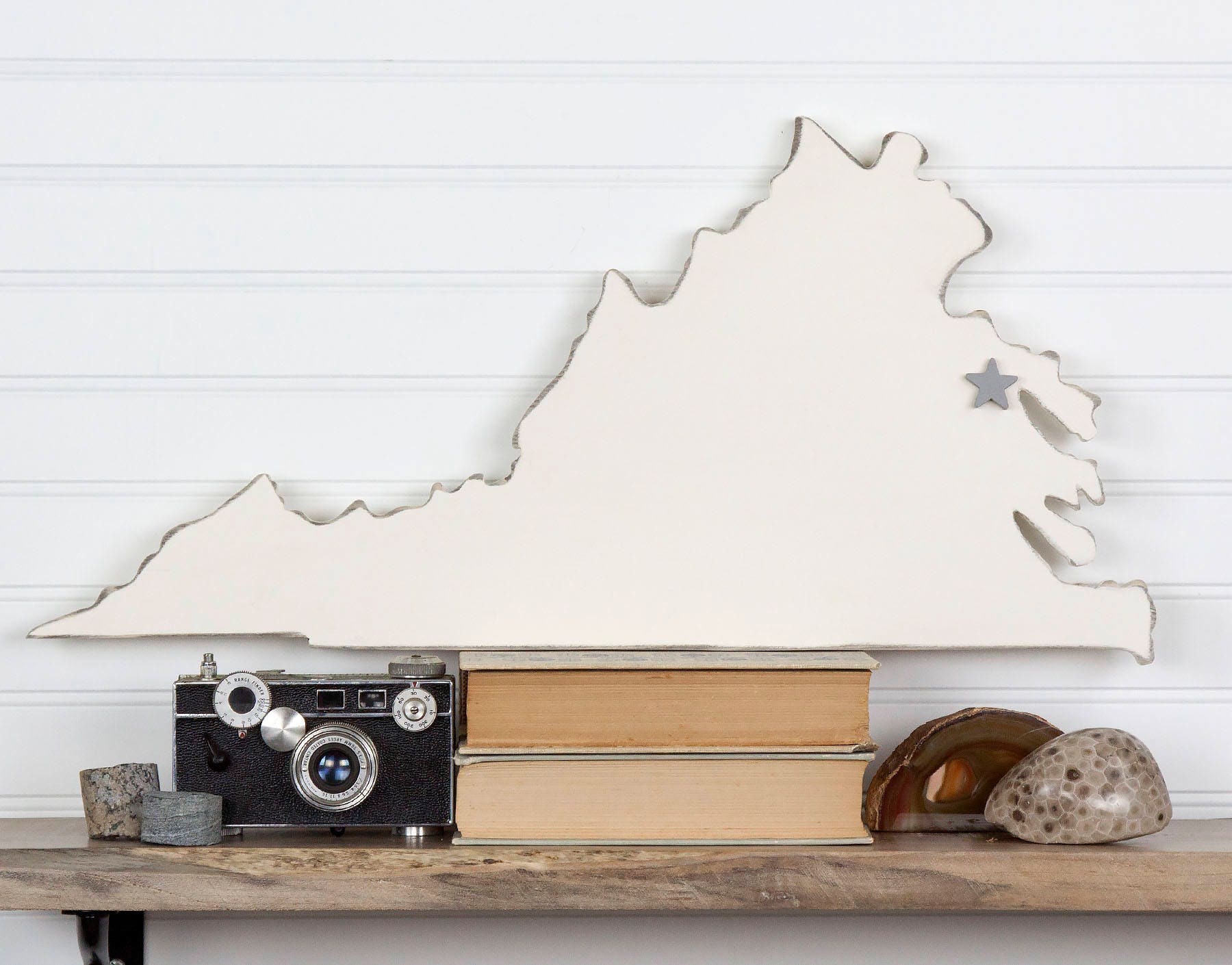 Virginia Home State Wood Sign Cutout Silhouette Wall Art | Etsy