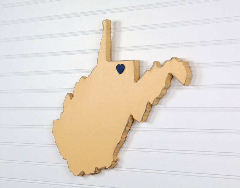 West Virginia Home State Wood Sign Cutout Silhouette Wall Art - Etsy