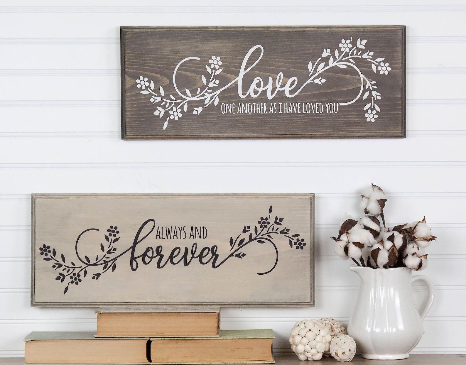 Always and Forever Wood Sign with Floral Design. 3 Sizes 9 | Etsy