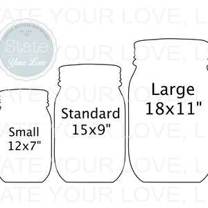 Personalized Mason Jar Shape Farmhouse Style Wood Cutout Sign. New ...