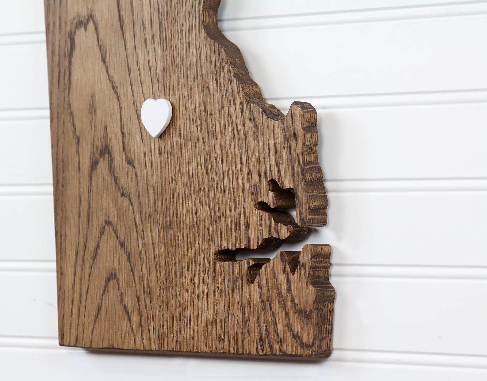 Delaware State Shape Wood Sign Cutout Wall Art. Modern Rustic ...