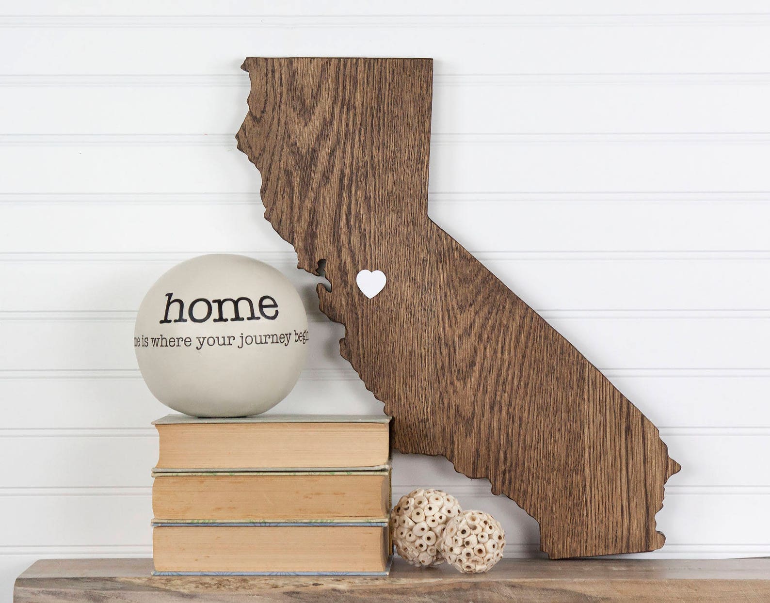 California State Shape Wood Sign Cutout Wall Art. Modern Rustic ...
