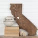 California State Shape Wood Sign Cutout Wall Art. Modern - Etsy