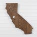 California State Shape Wood Sign Cutout Wall Art. Modern - Etsy