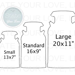Personalized Milk Can Shape Farmhouse Style Wood Cutout Sign. Multiple ...