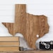 Texas State Shape Wood Sign Cutout Wall Art. Modern Rustic - Etsy