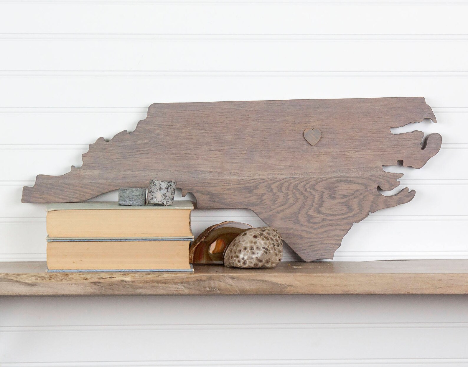 North Carolina State Shape Wood Sign Cutout Wall Art. Modern Rustic ...