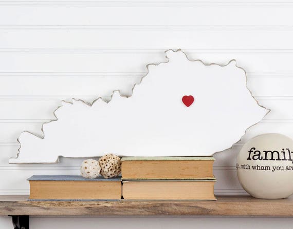 Kentucky Home State Wood Sign Cutout Silhouette Wall Art - Etsy