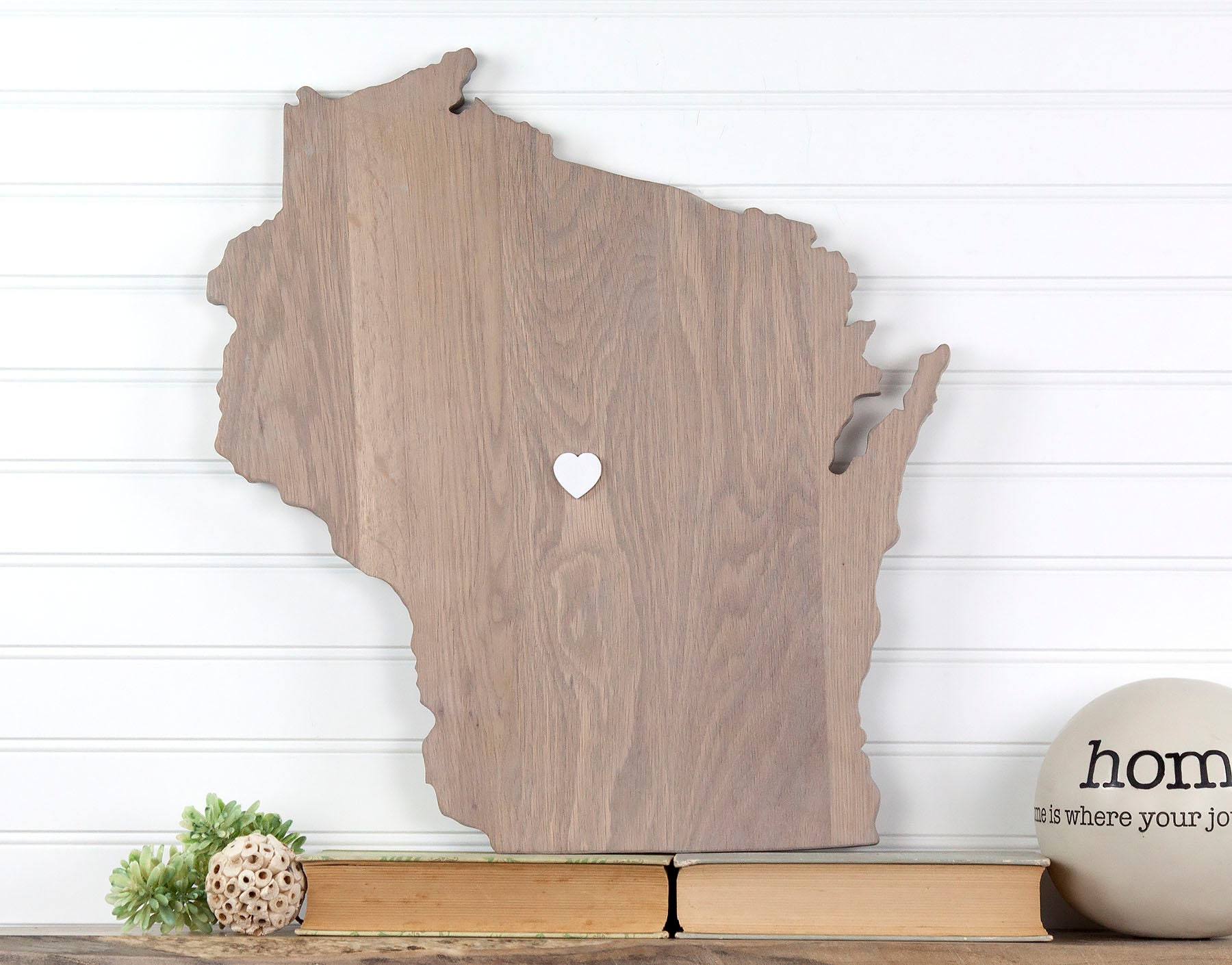 Wisconsin State Shape Wood Sign Cutout Wall Art. Modern | Etsy