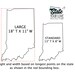 Indiana Home State Wood Sign Cutout Silhouette Wall Art Personalized ...