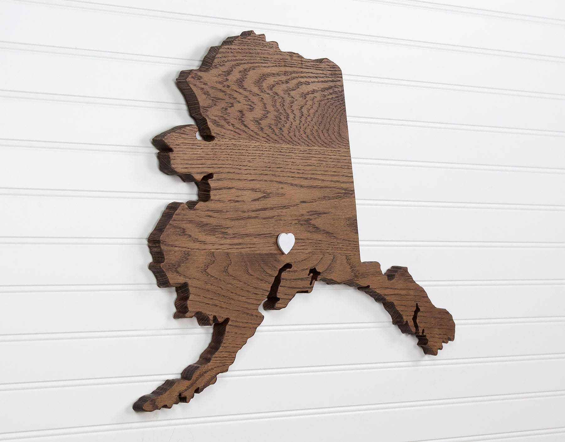 Alaska State Shape Wood Sign Cutout Wall Art. Modern Rustic | Etsy