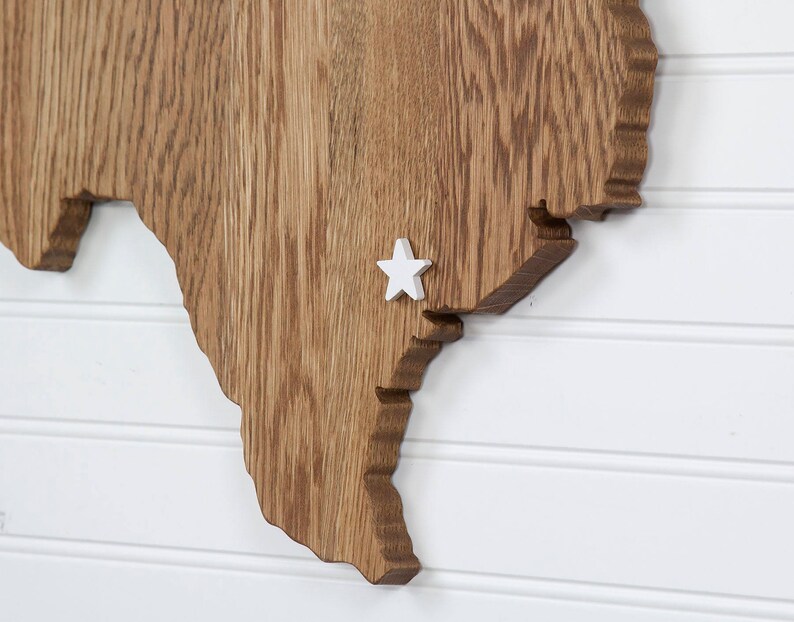 Texas State Shape Wood Sign Cutout Wall Art. Modern Rustic, Farmhouse ...