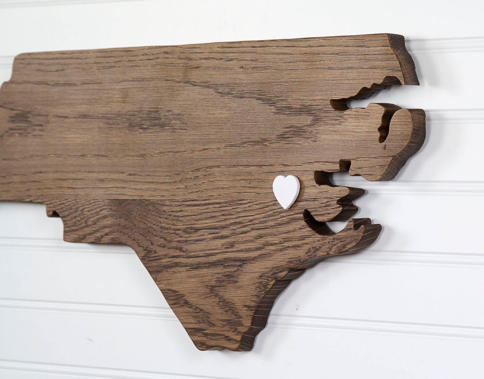 North Carolina State Shape Wood Sign Cutout Wall Art. Modern Rustic ...