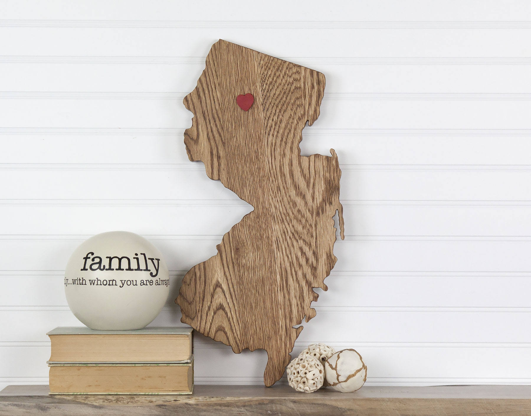 New Jersey State Shape Wood Sign Cutout Wall Art. Modern | Etsy