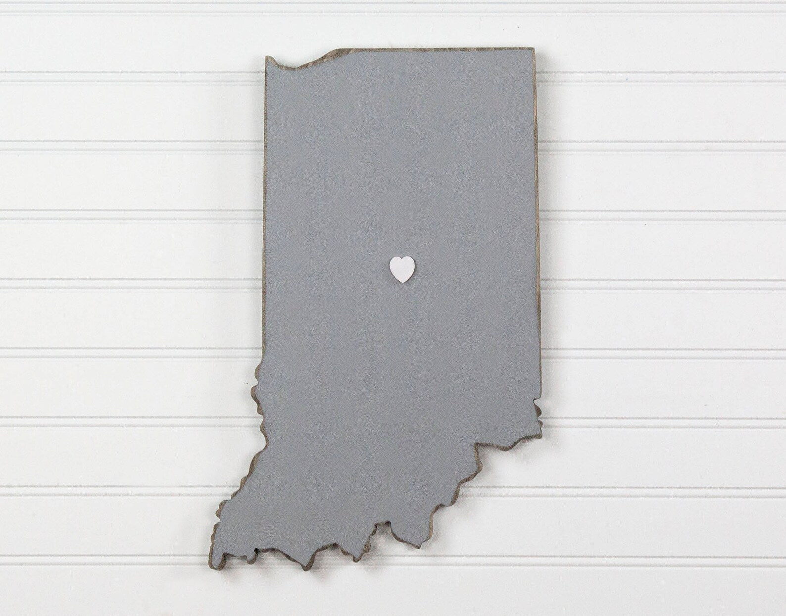 Indiana Home State Wood Sign Cutout Silhouette Wall Art | Etsy