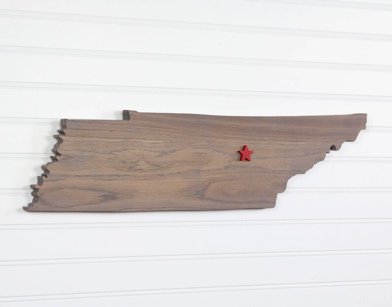 Tennessee State Shape Wood Sign Cutout Wall Art. Modern Rustic | Etsy