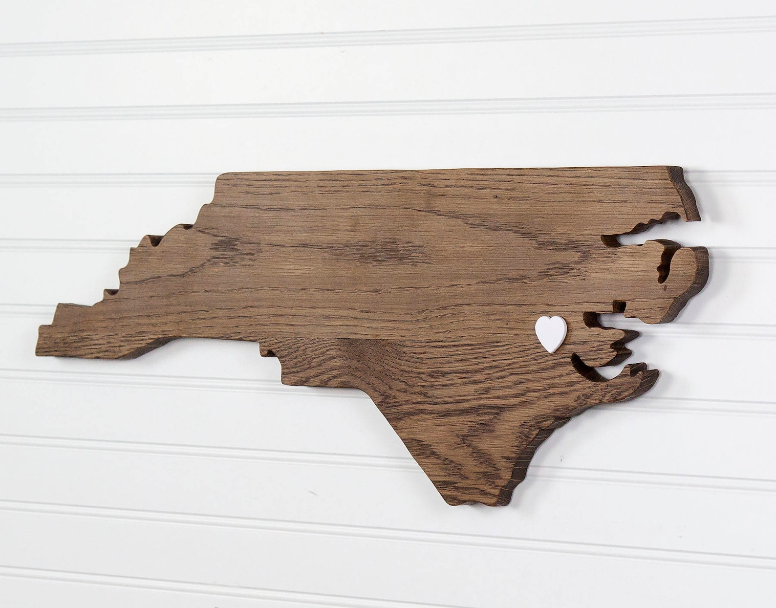 North Carolina State Shape Wood Sign Cutout Wall Art. Modern Rustic ...
