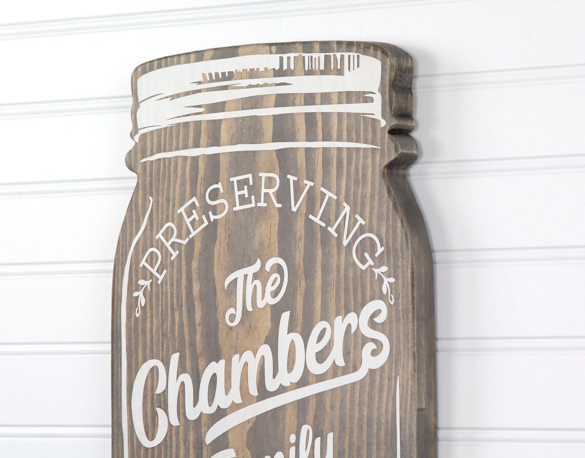 Personalized Mason Jar Shape Wood Cutout Sign Wall Art. - Etsy
