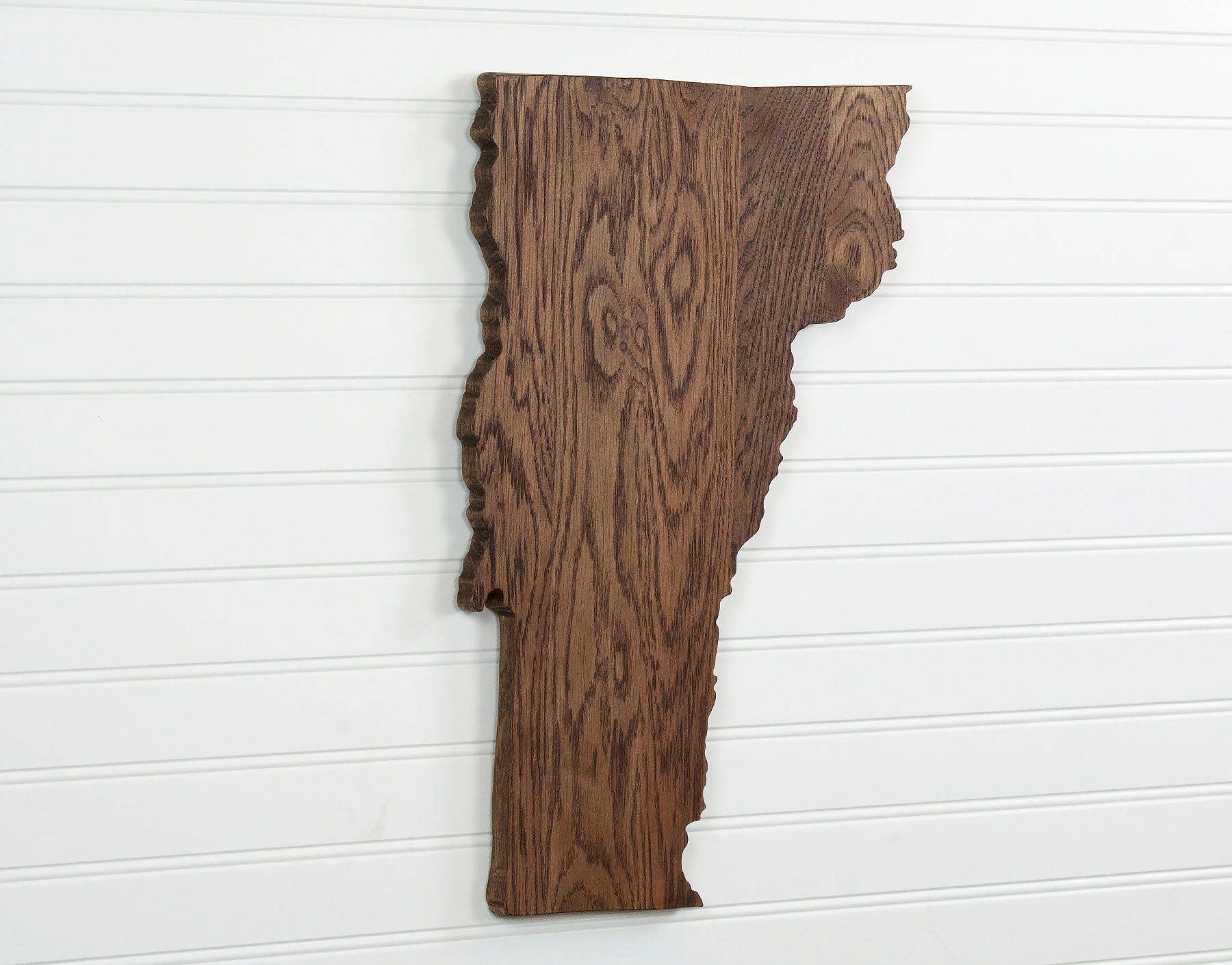 Vermont State Shape Wood Sign Cutout Wall Art. Modern Rustic Farmhouse ...