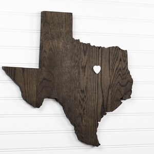 Texas State Shape Wood Sign Cutout Wall Art. Modern Rustic, Farmhouse ...