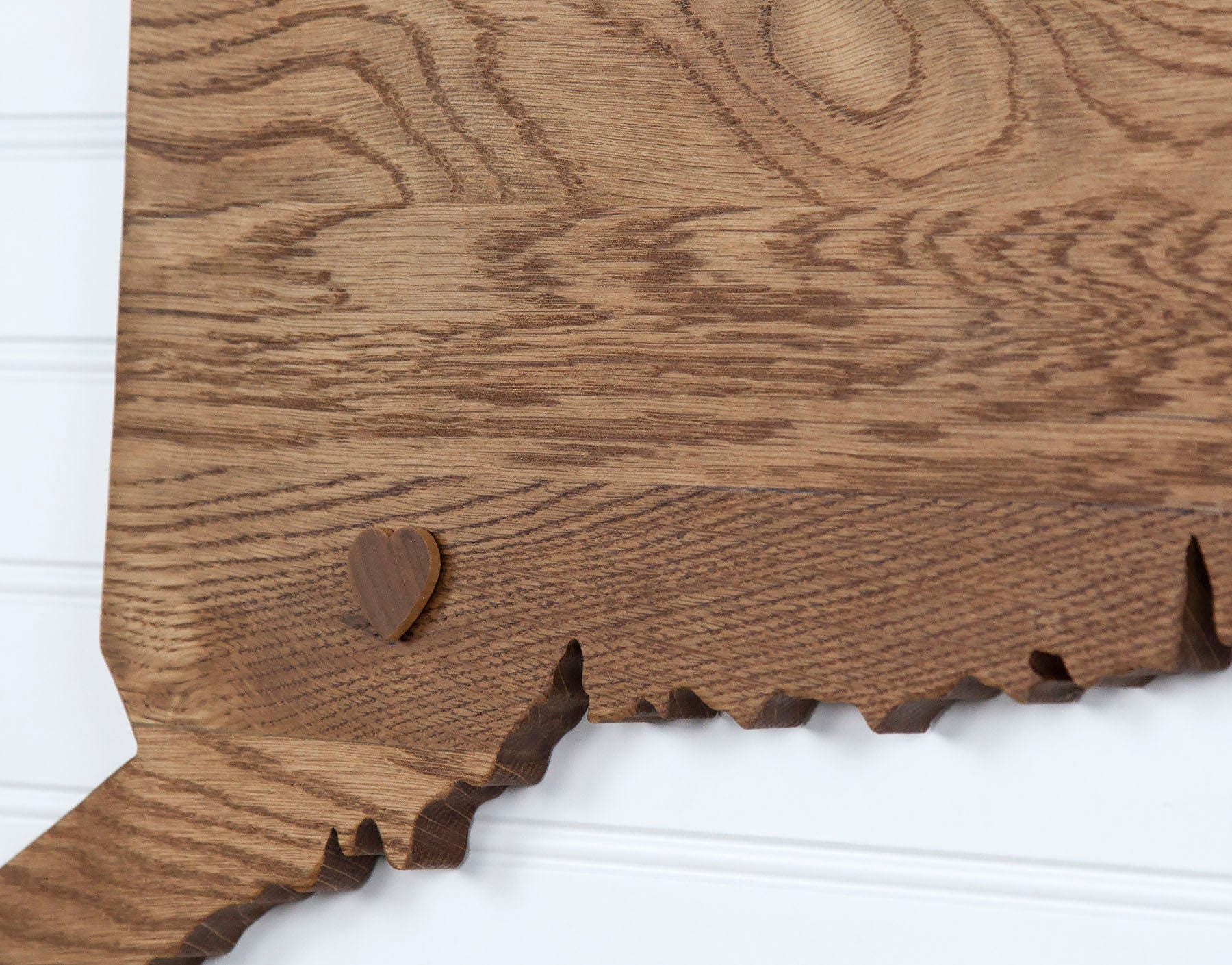 Connecticut State Shape Wood Sign Cutout Wall Art. Modern | Etsy