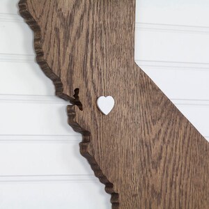 California State Shape Wood Sign Cutout Wall Art. Modern Rustic ...