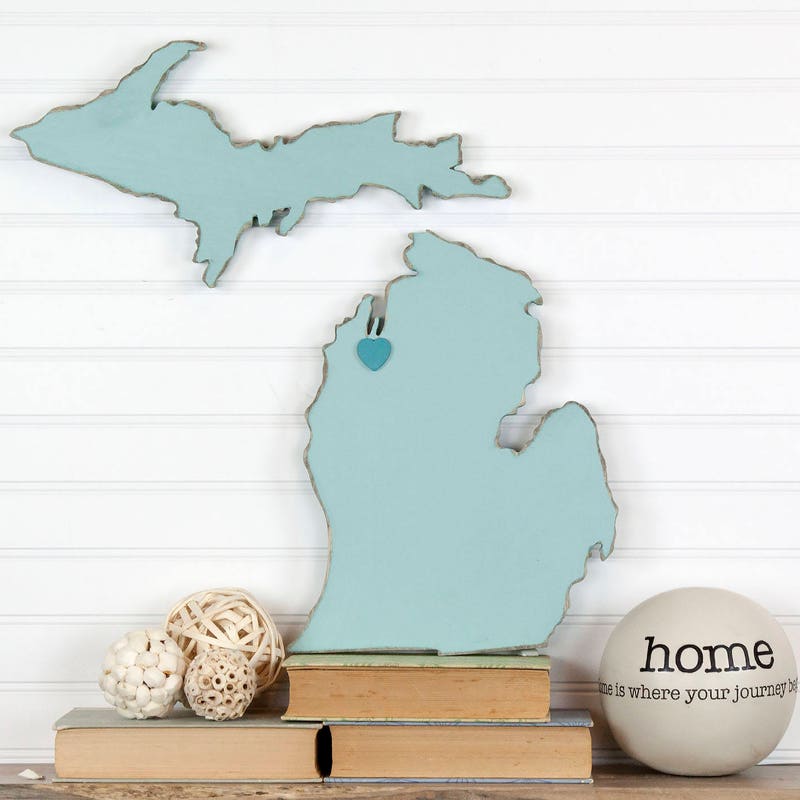 Michigan Silhouette - Etsy