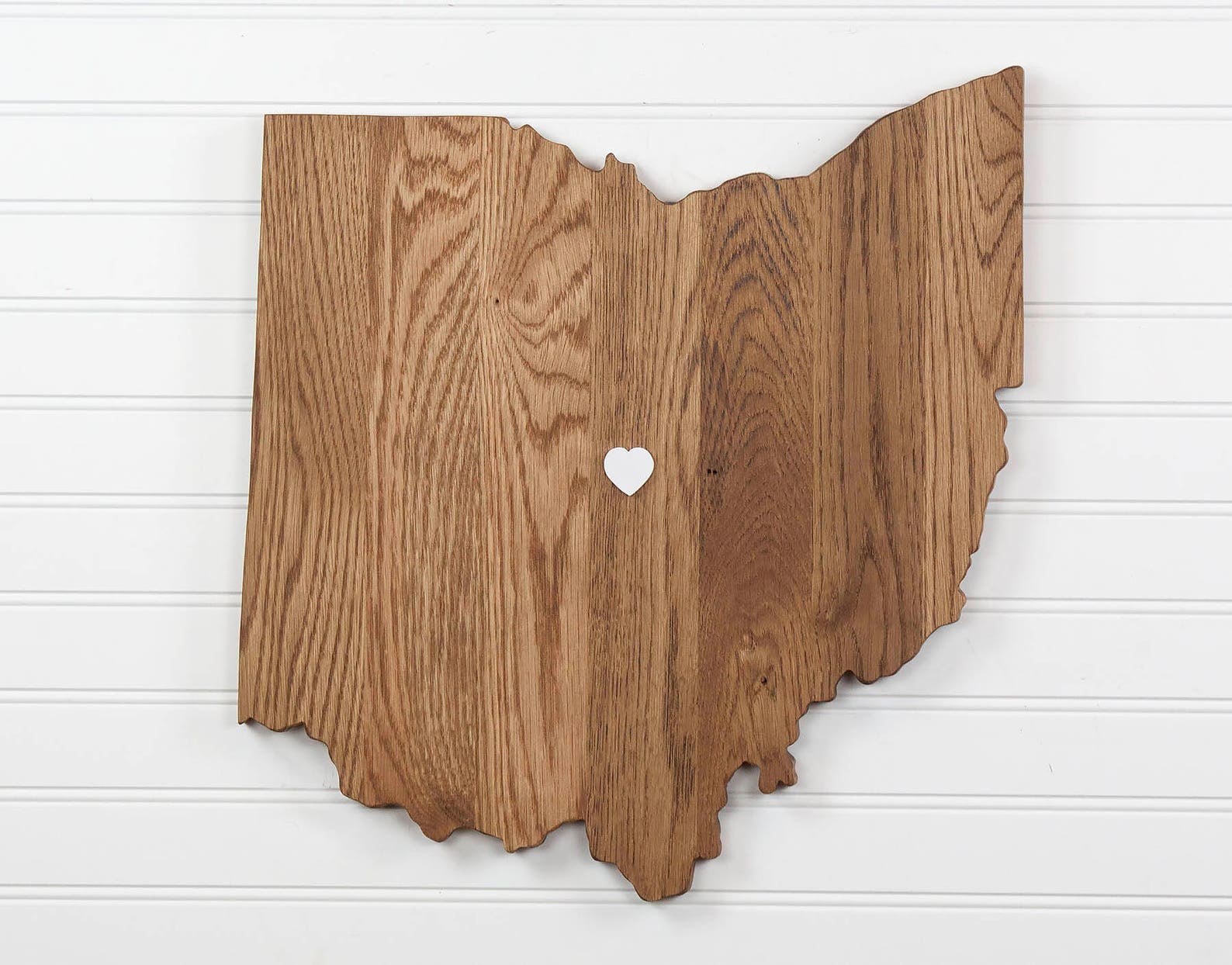 Ohio State Shape Wood Sign Cutout Wall Art. Modern Rustic | Etsy