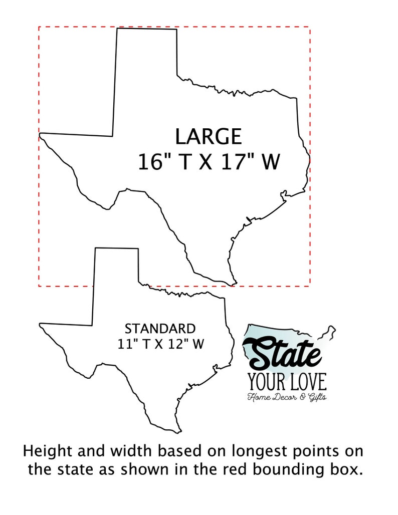Texas State Shape Wood Sign Cutout Wall Art. Modern Rustic, Farmhouse ...