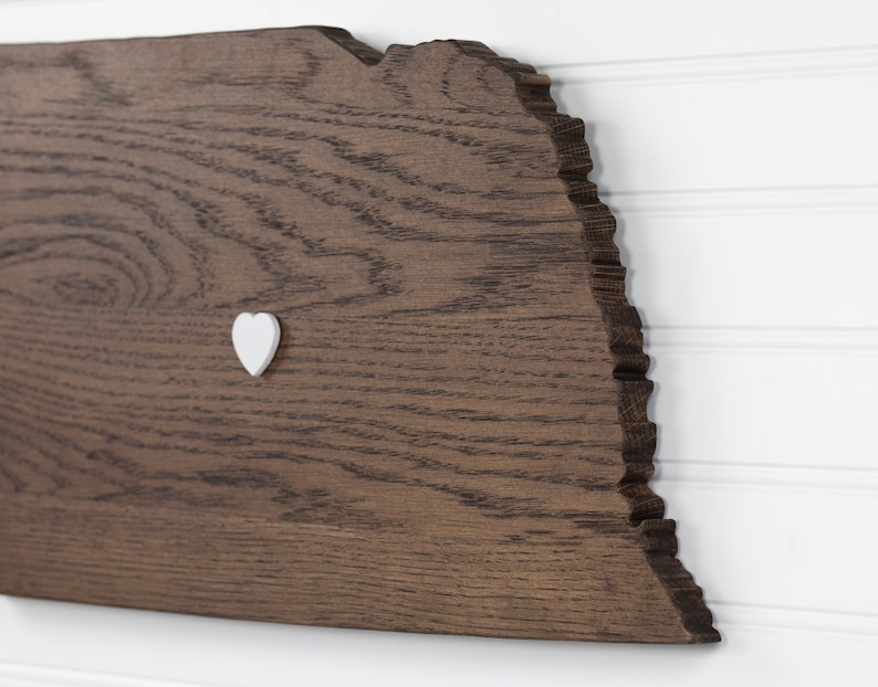 Nebraska State Shape Wood Sign Cutout Wall Art. Modern Rustic - Etsy