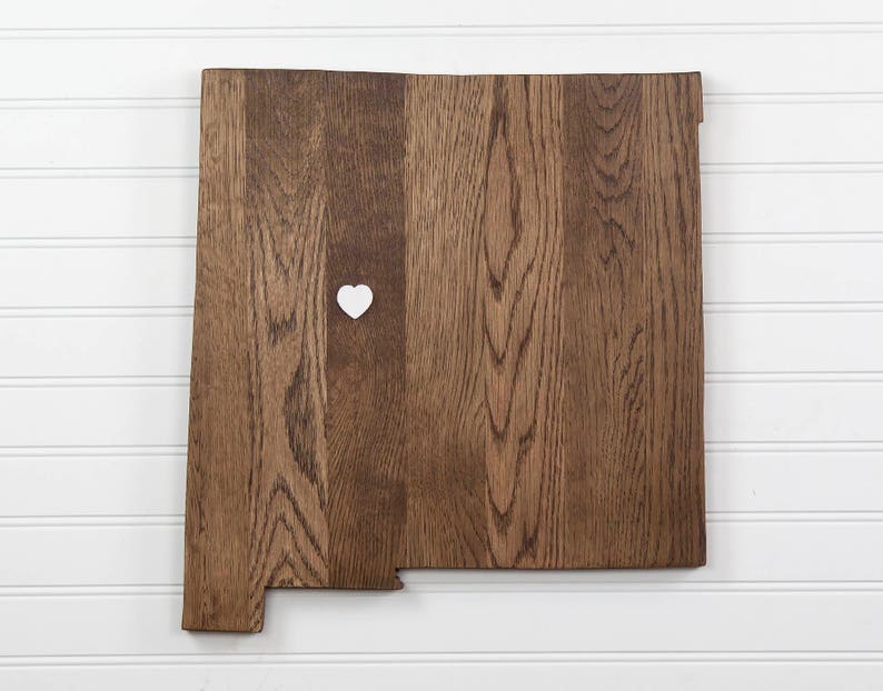 New Mexico State Shape Wood Sign Cutout Wall Art. Modern - Etsy