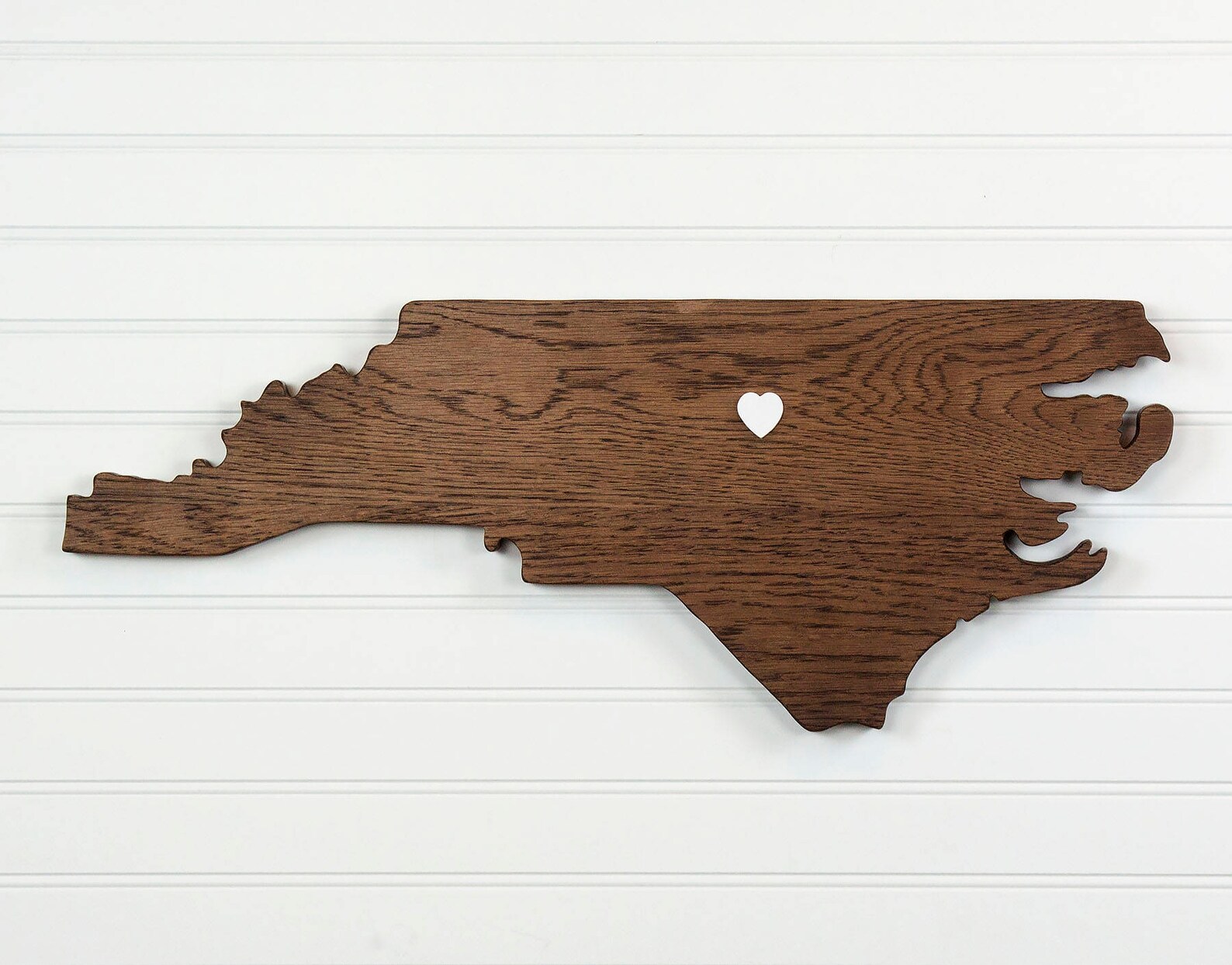North Carolina State Shape Wood Sign Cutout Wall Art. Modern Rustic ...