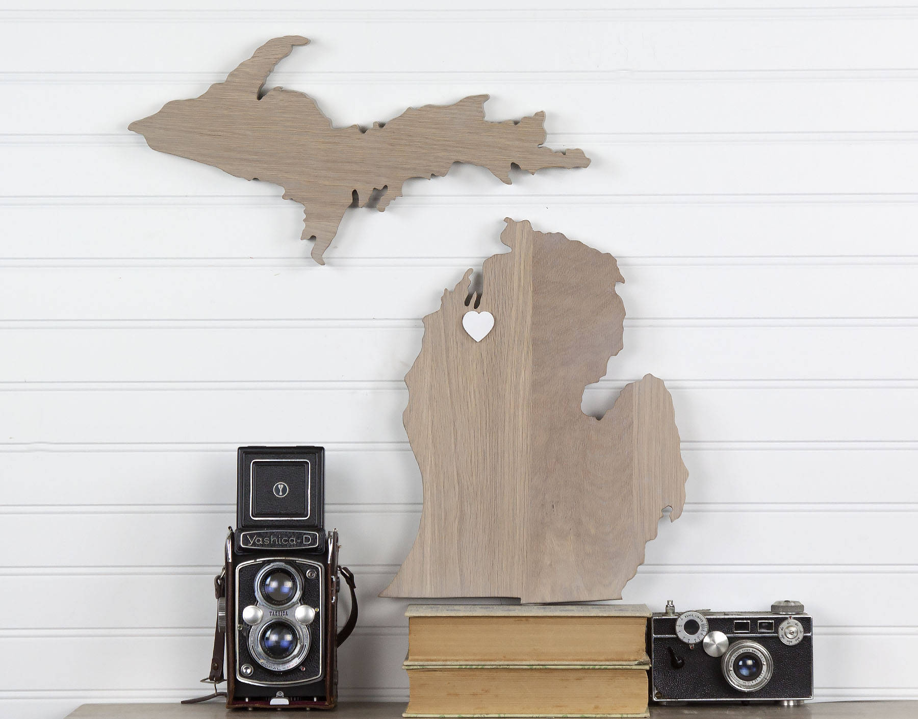 Michigan State Shape Wood Sign Cutout Wall Art. Modern Rustic | Etsy