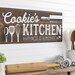 Personalized Kitchen Happiness is Homemade Wood Sign Wall Art. | Etsy