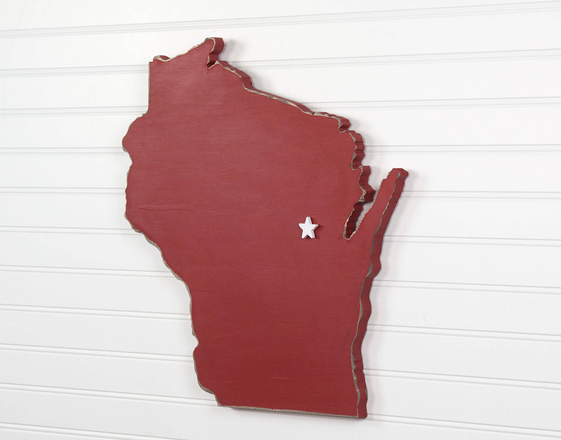 Wisconsin Home State Wood Sign Cutout Silhouette Wall Art | Etsy