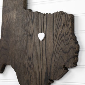 Texas State Shape Wood Sign Cutout Wall Art. Modern Rustic, Farmhouse ...