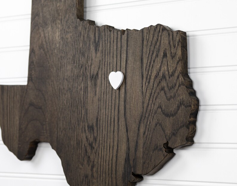 Texas State Shape Wood Sign Cutout Wall Art. Modern Rustic, Farmhouse ...
