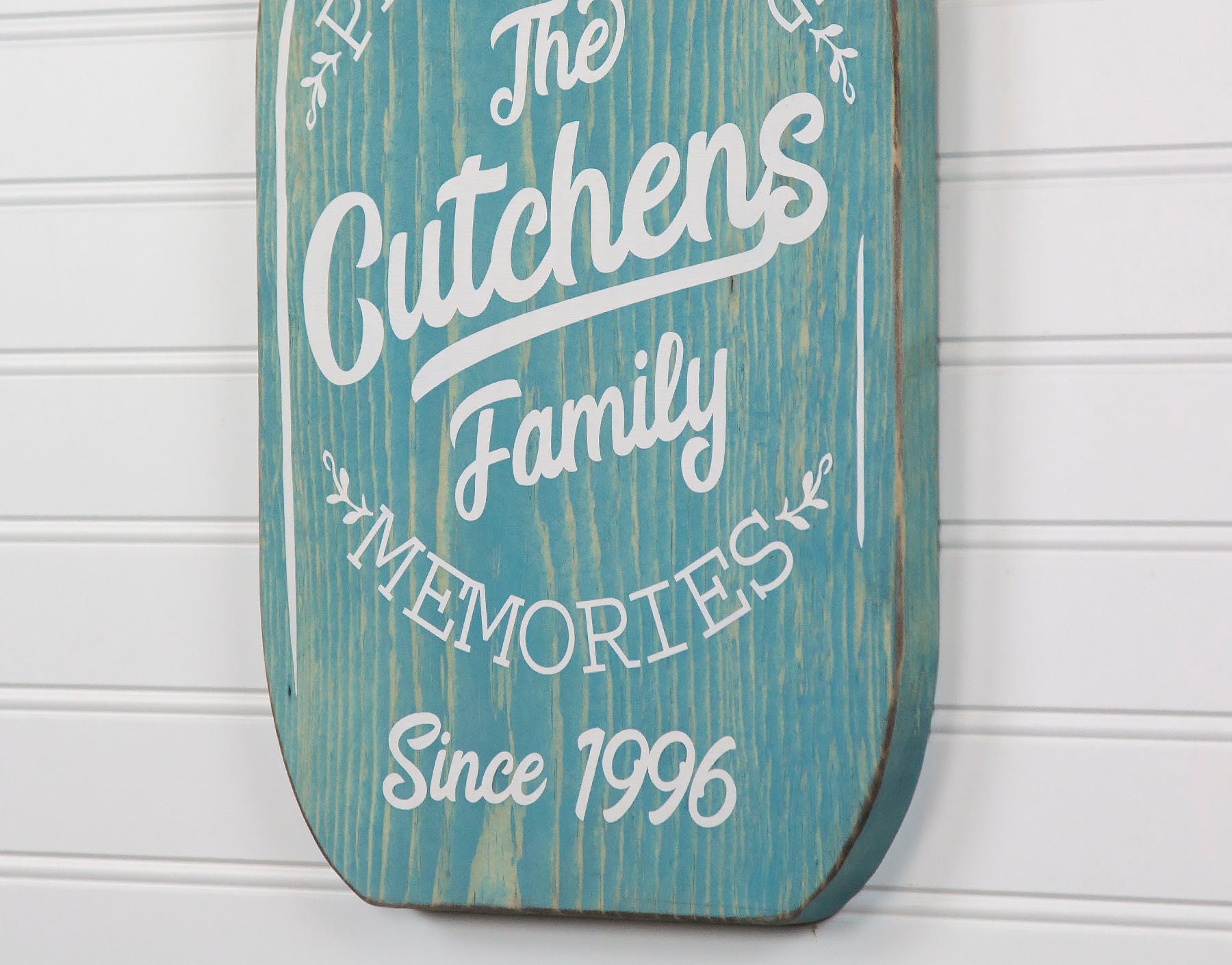 Personalized Mason Jar Shape Farmhouse Style Wood Cutout Sign. | Etsy