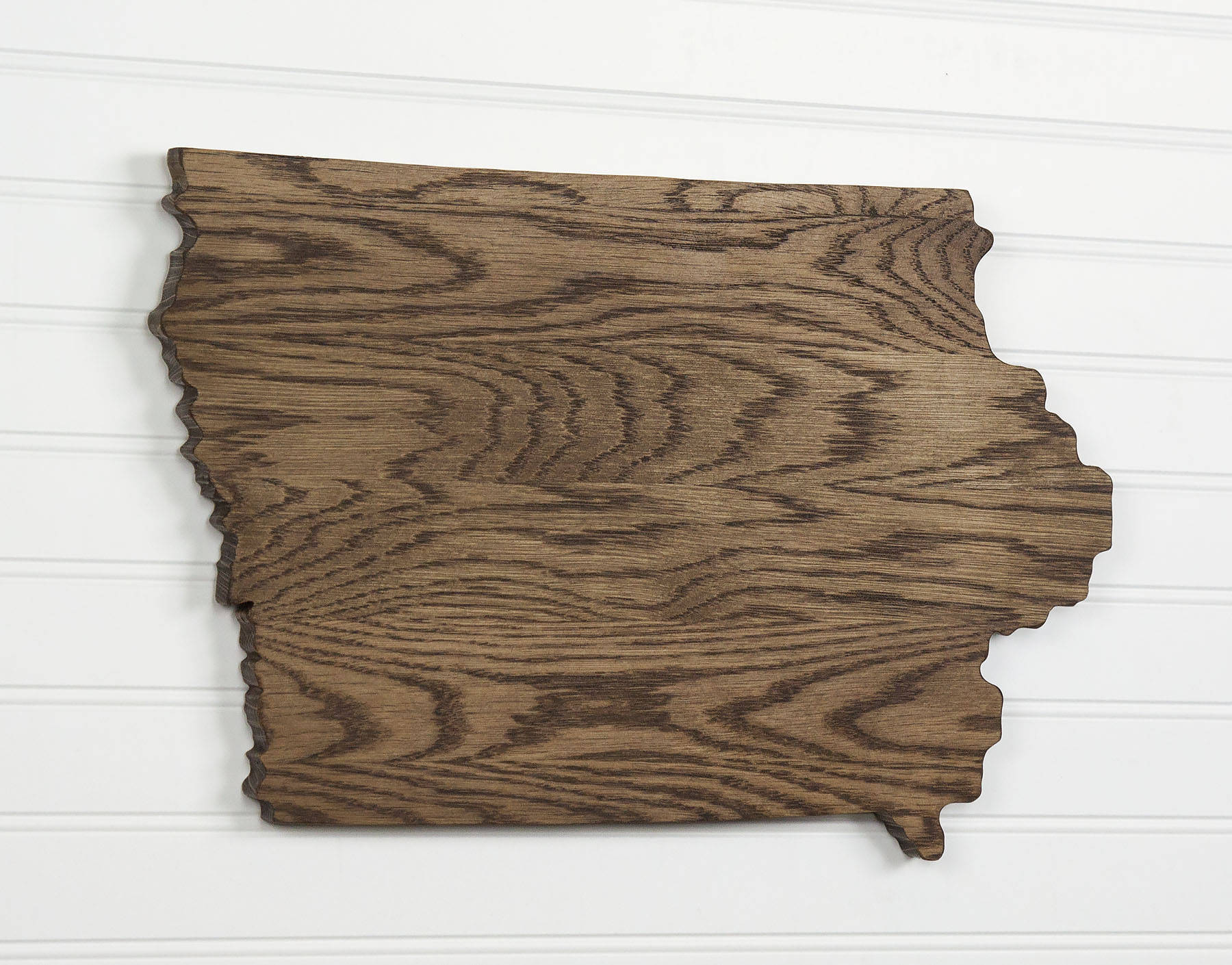 Iowa State Shape Wood Sign Cutout Wall Art. Modern Rustic | Etsy